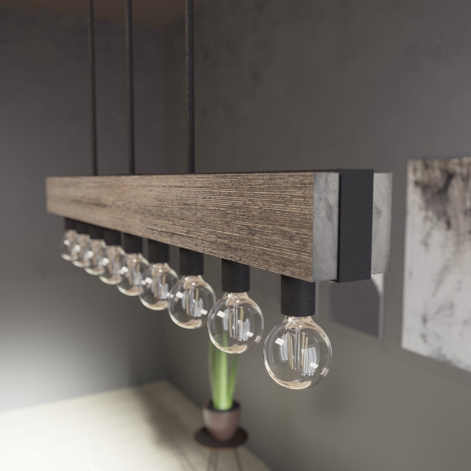 Hunter Donelson 9 Light Linear Chandelier Ceiling Light – Hunter Fan