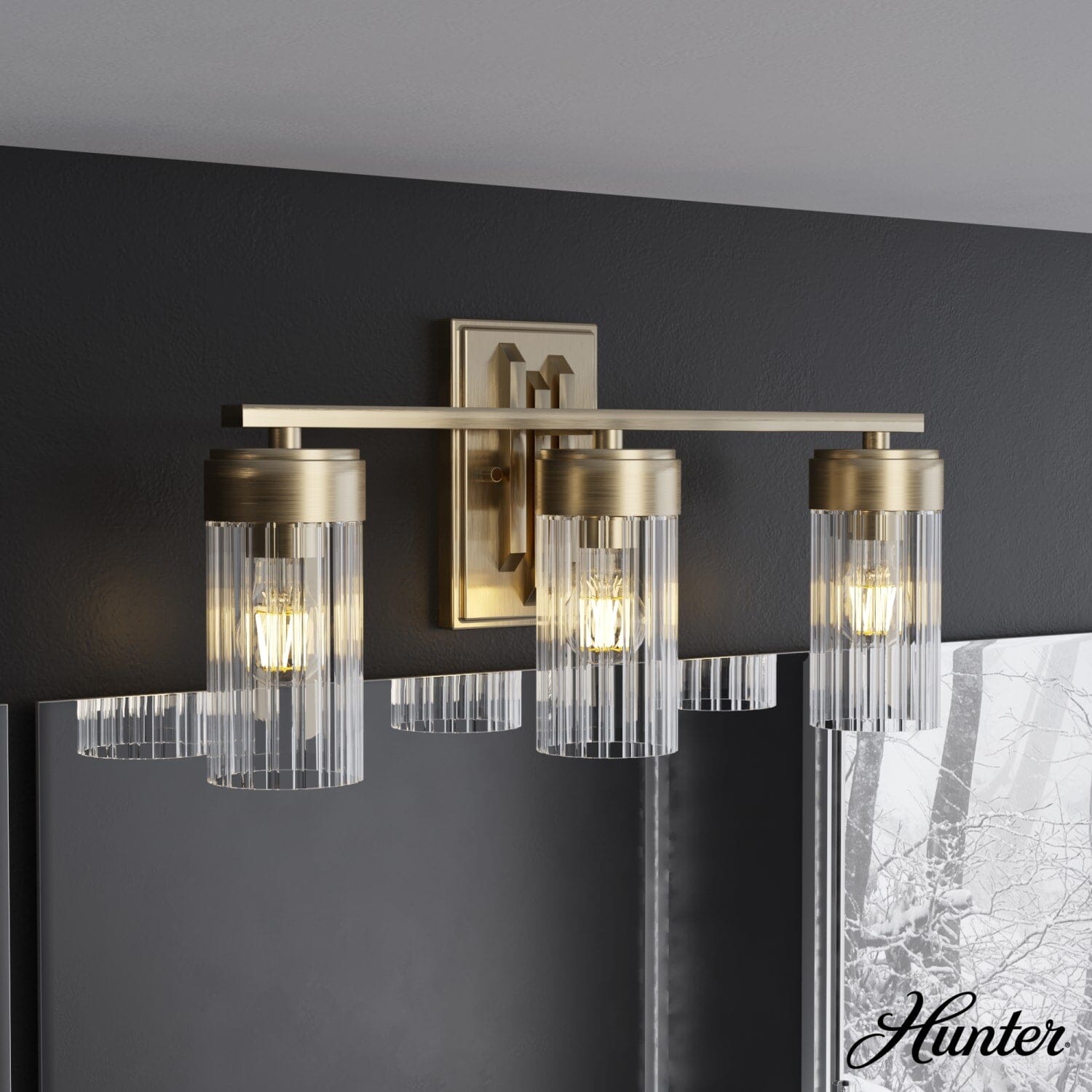 Hunter Gatz 3 Light Vanity Wall Light – Hunter Fan