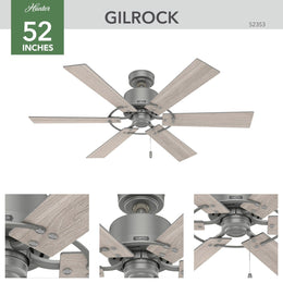 Hunter Gilrock No Light 52 inch – Hunter Fan