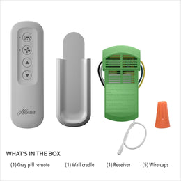 Hunter Universal Fan-Light Remote Control with Receiver - 99770 ...