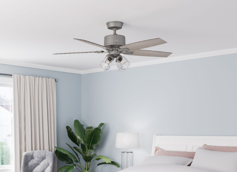 Symphony WiFi ceiling fan completes master bedroom design – Hunter Fan