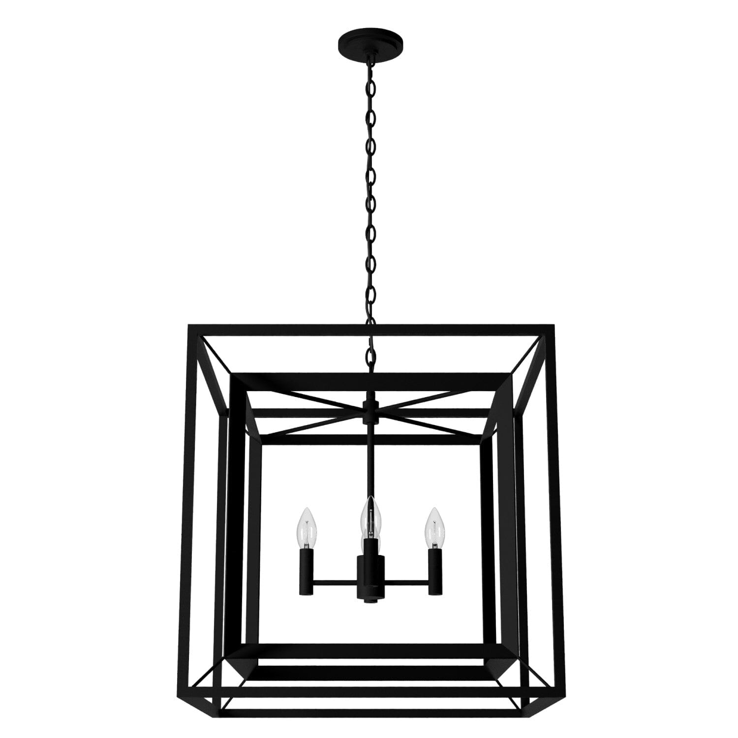 Hunter Doherty 4 Light Chandelier 24 inch Ceiling Light – Hunter Fan