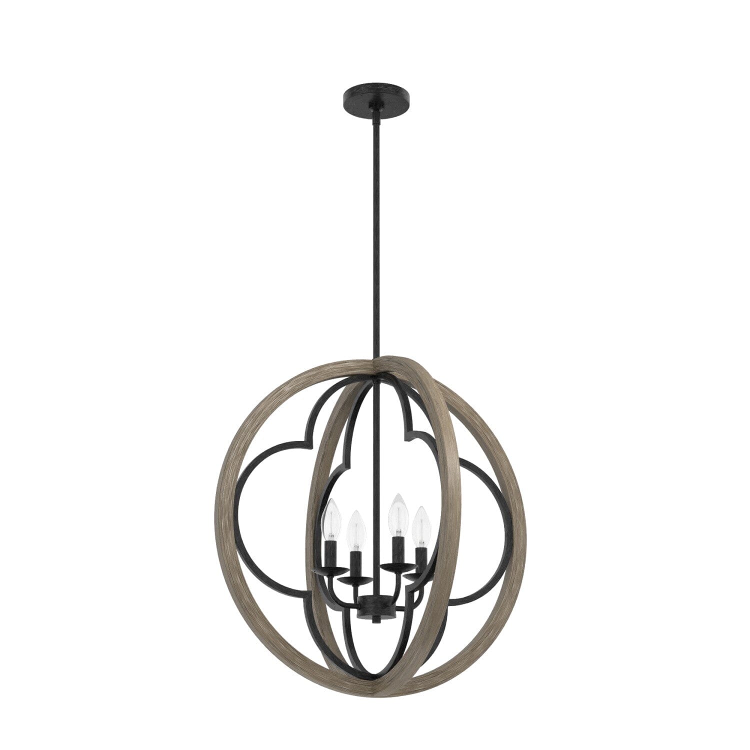 Hunter Gablecrest 4 Light Pendant 24 inch Ceiling Light – Hunter Fan