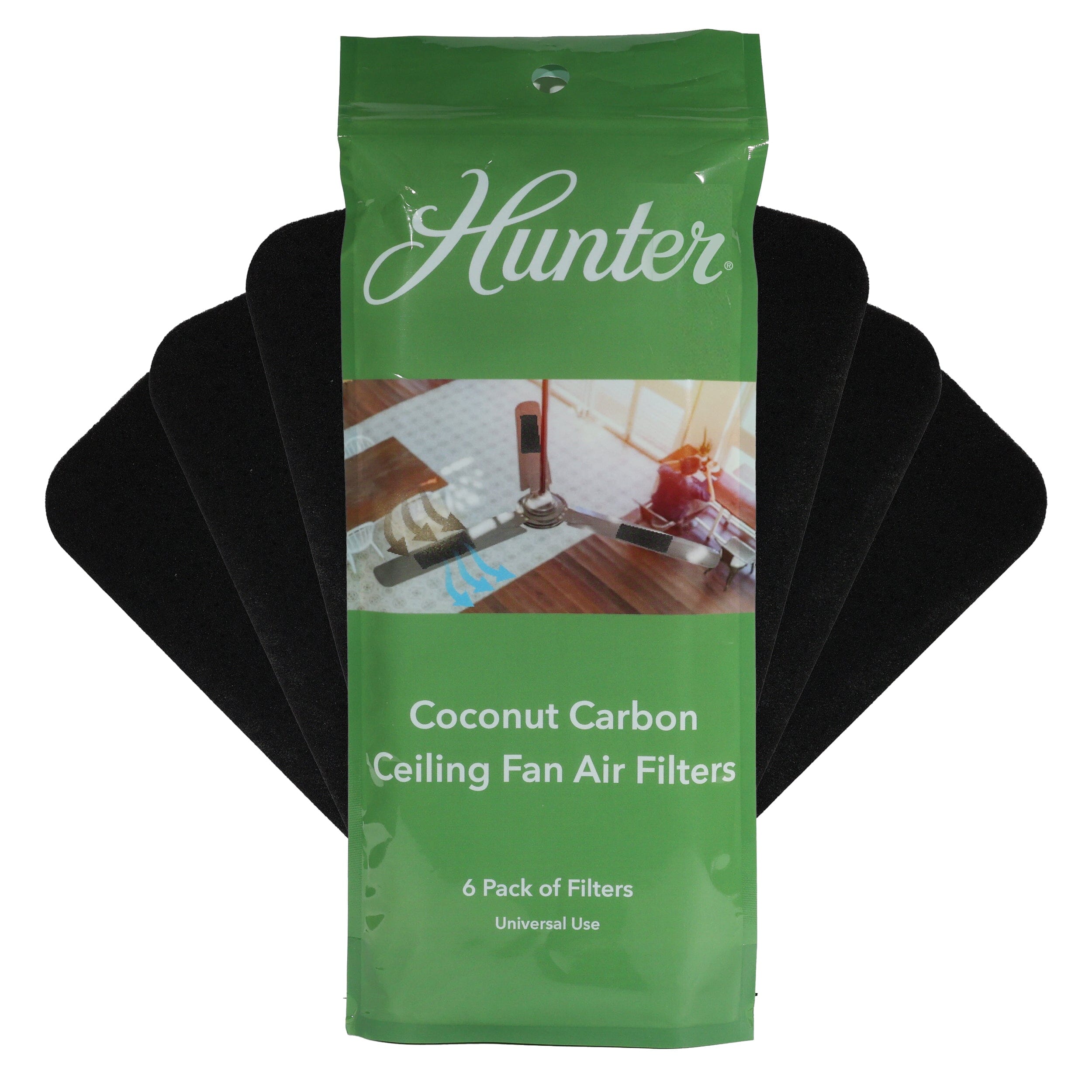 Ceiling Fan Air Filters for Blades | Coconut Carbon Ceiling Fan Filters ...