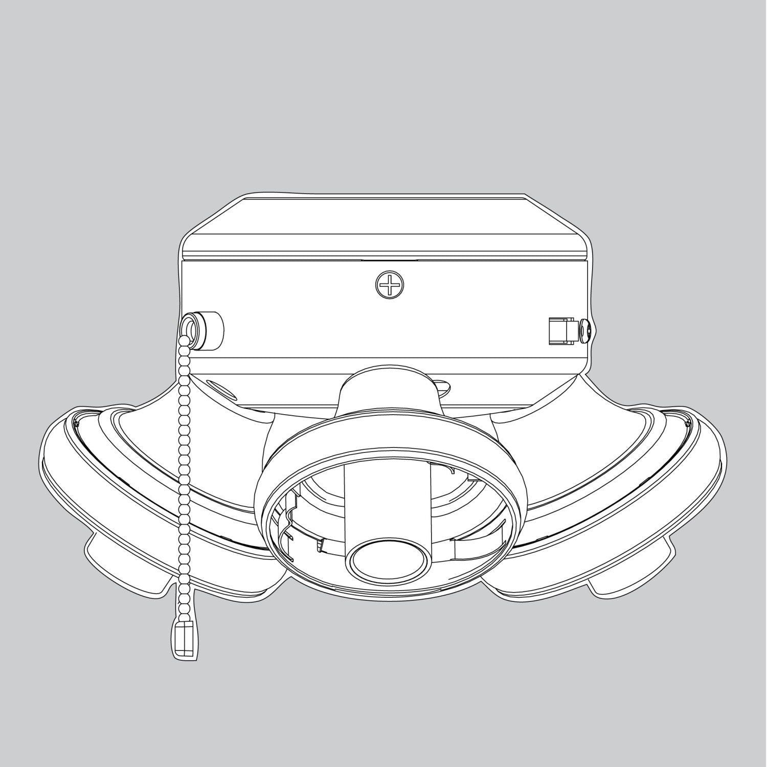 Light Kit Fitter 3 Light Staked Brushed Nickel - K013322875 – Hunter Fan